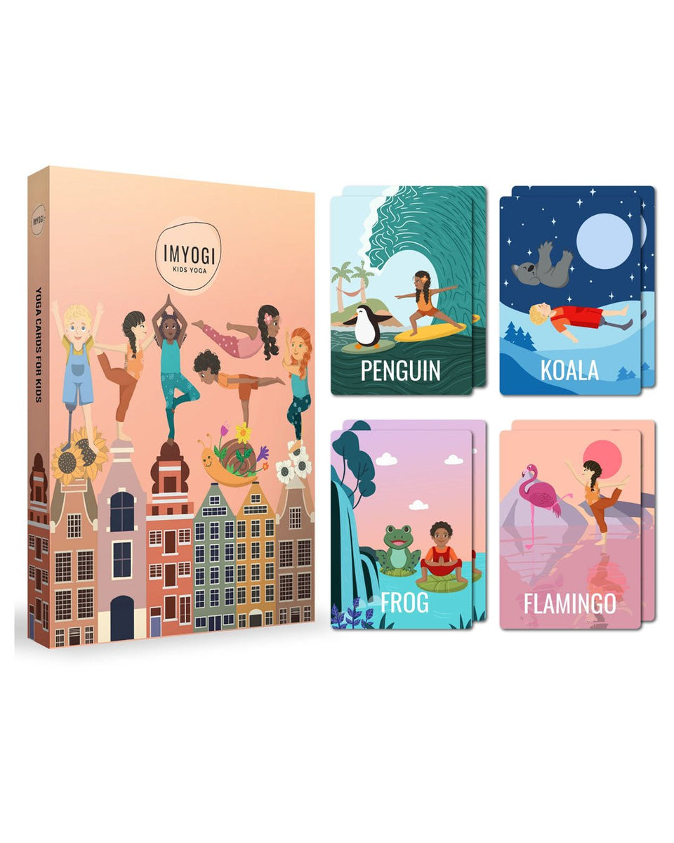 IMYOGI Kids’ Yoga Cards – 30 Illustrated Poses for Mindful Movement ...