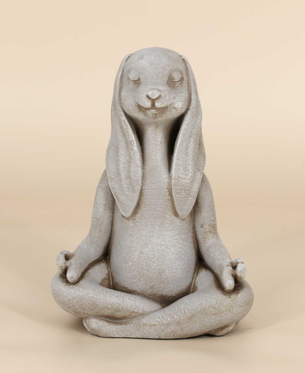 Adorable Small Meditating Bunny Statue – Buddha Groove