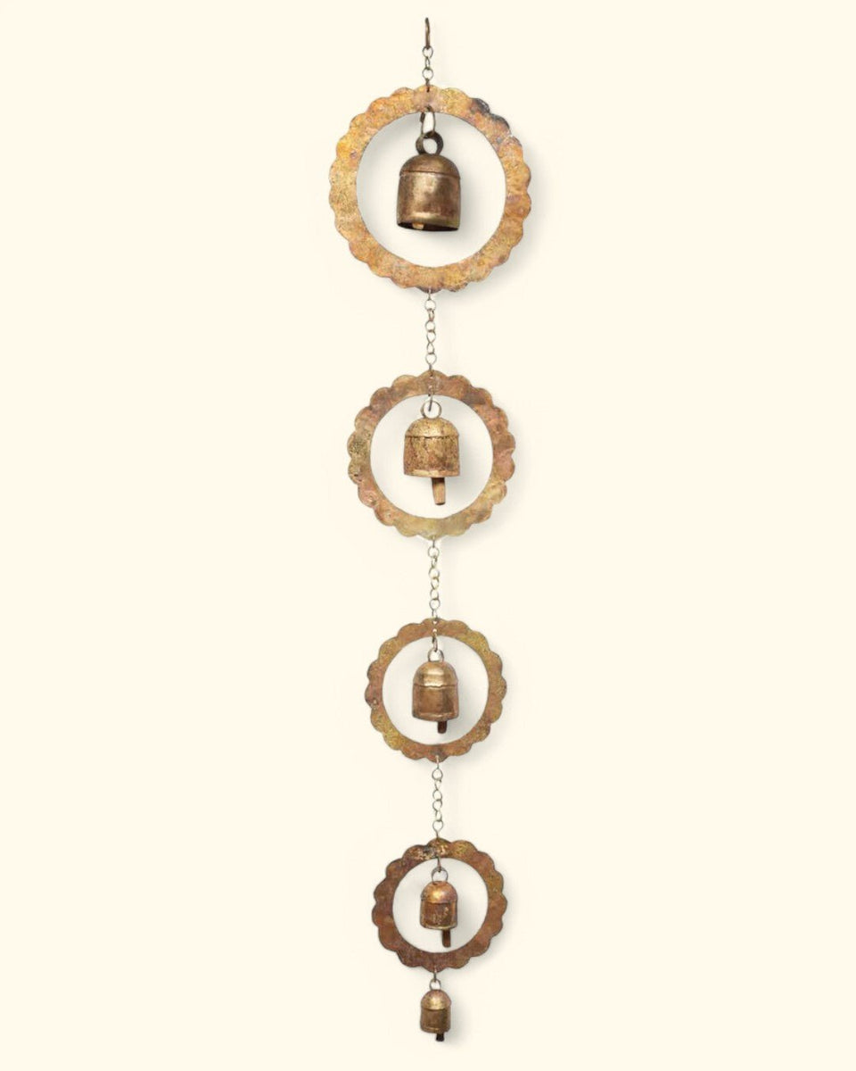 Fair Trade Blossom Chime with Indian Bells – Buddha Groove