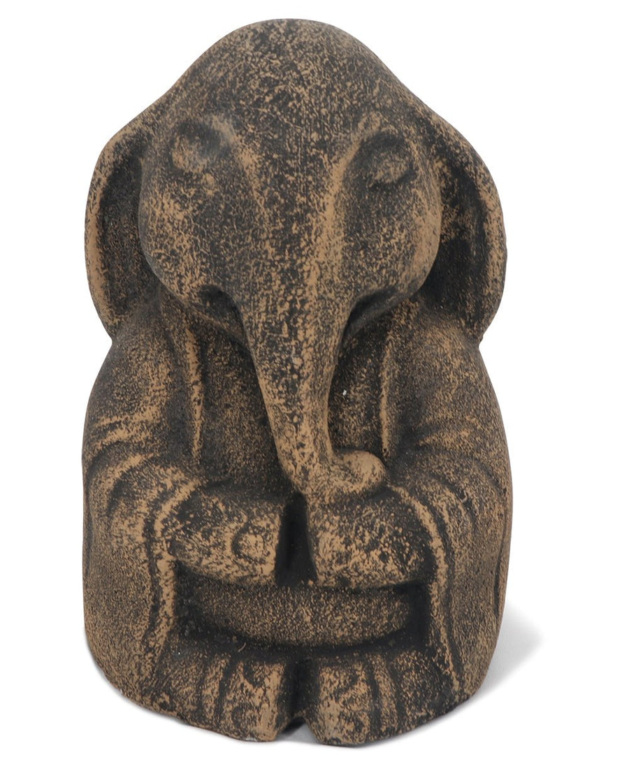 Meditating Zen Elephant Garden Statue – Buddha Groove