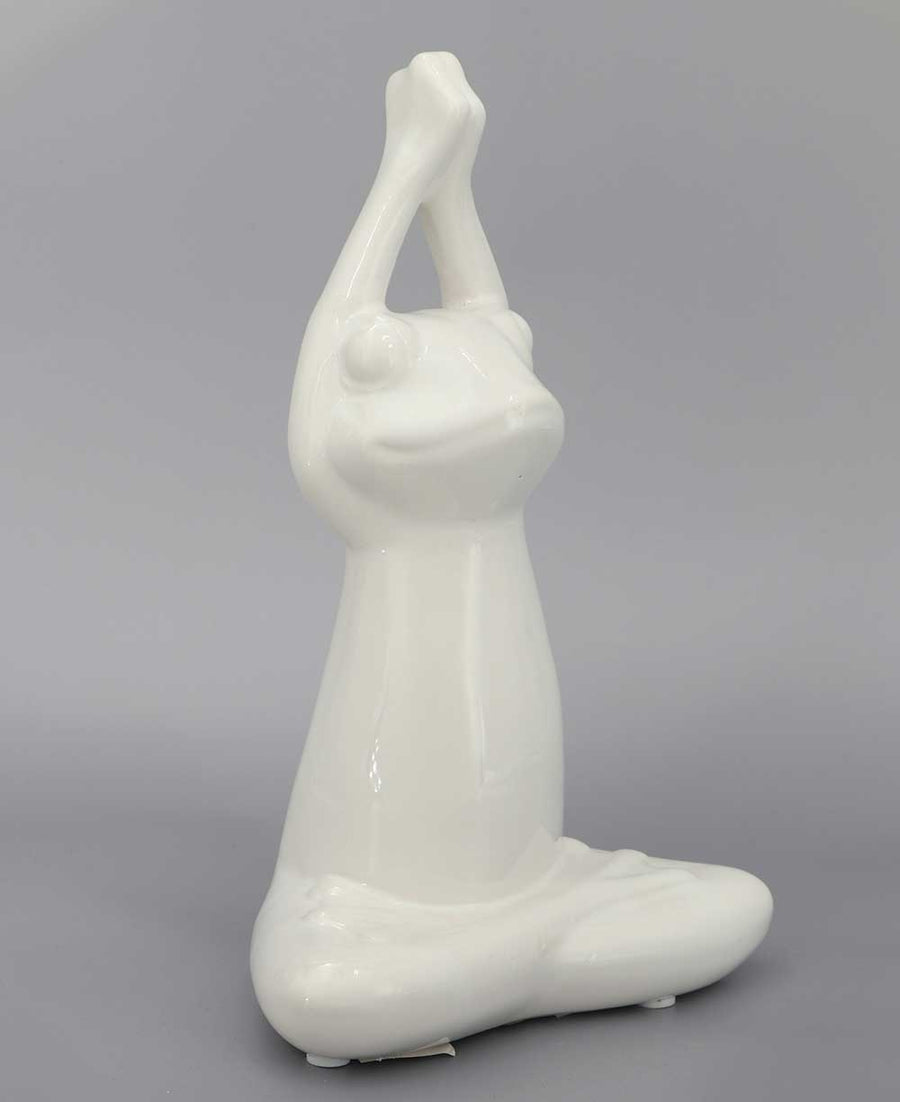 Set of 3 Yoga Frog Ceramic Figurines – Buddha Groove
