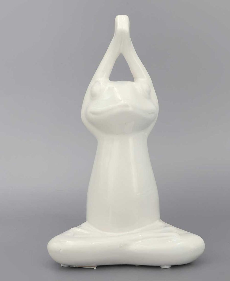 Set of 3 Yoga Frog Ceramic Figurines – Buddha Groove