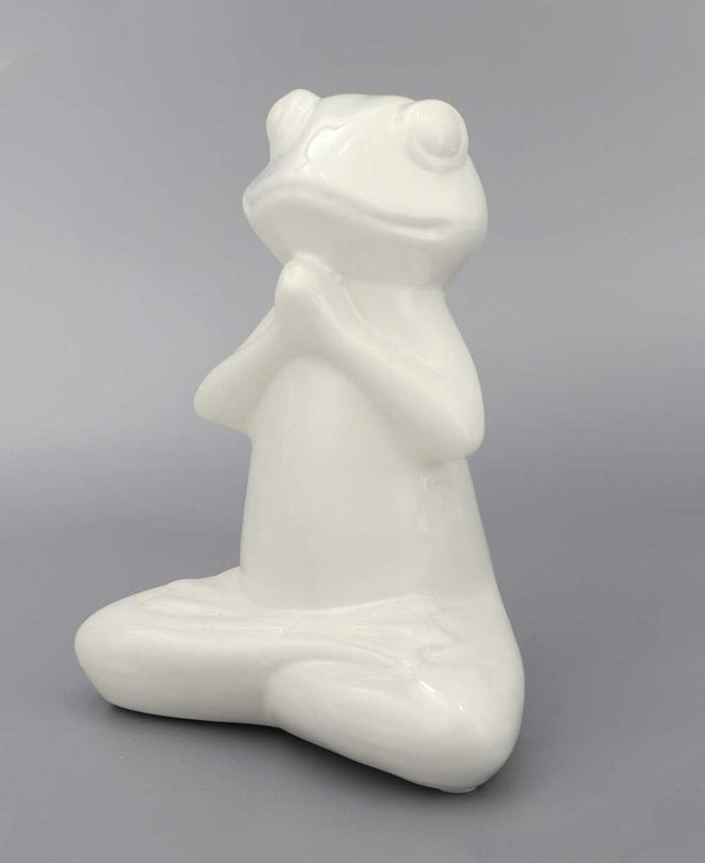 Set of 3 Yoga Frog Ceramic Figurines – Buddha Groove