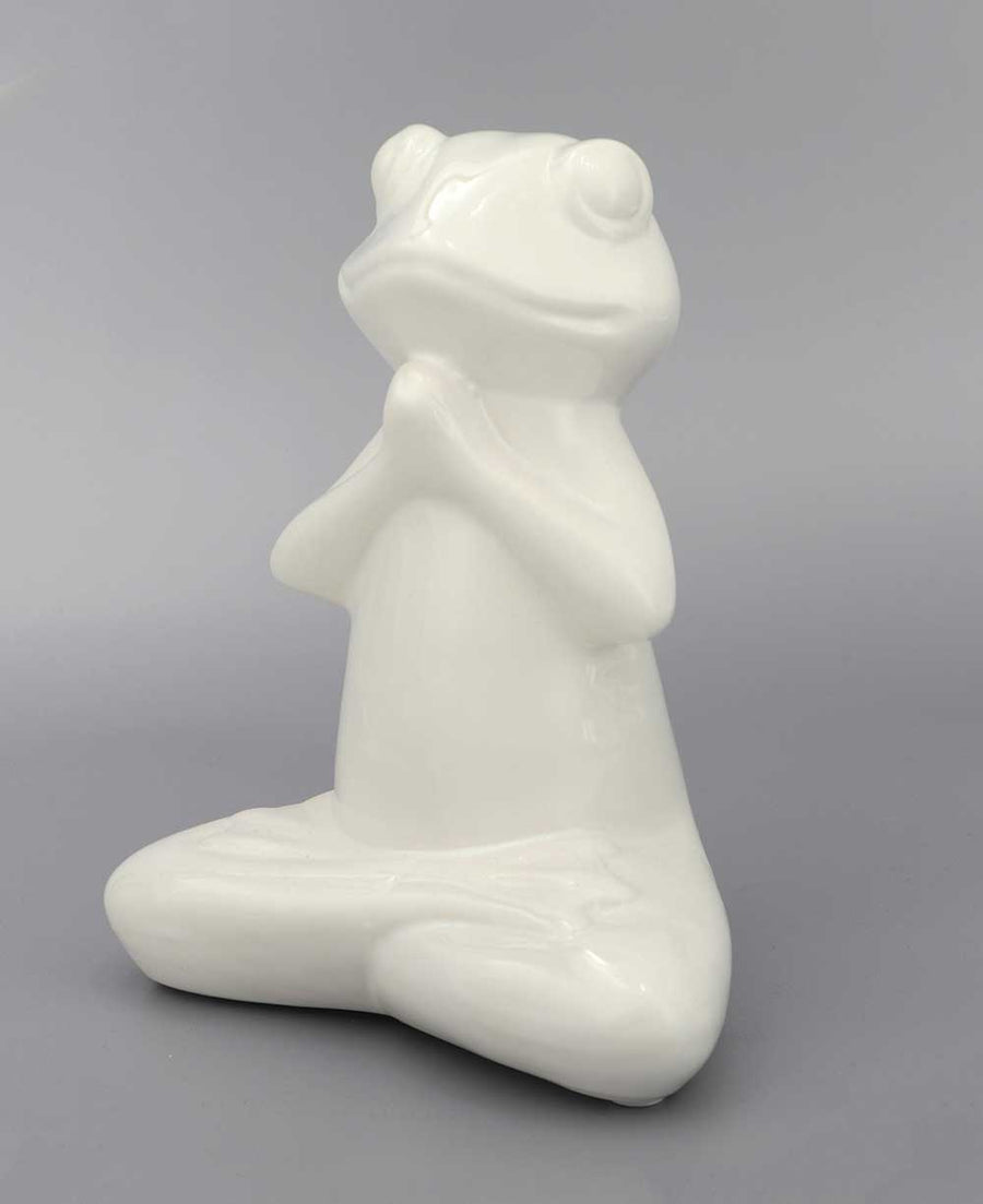 Set of 3 Yoga Frog Ceramic Figurines – Buddha Groove