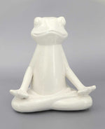 Set of 3 Yoga Frog Ceramic Figurines – Buddha Groove