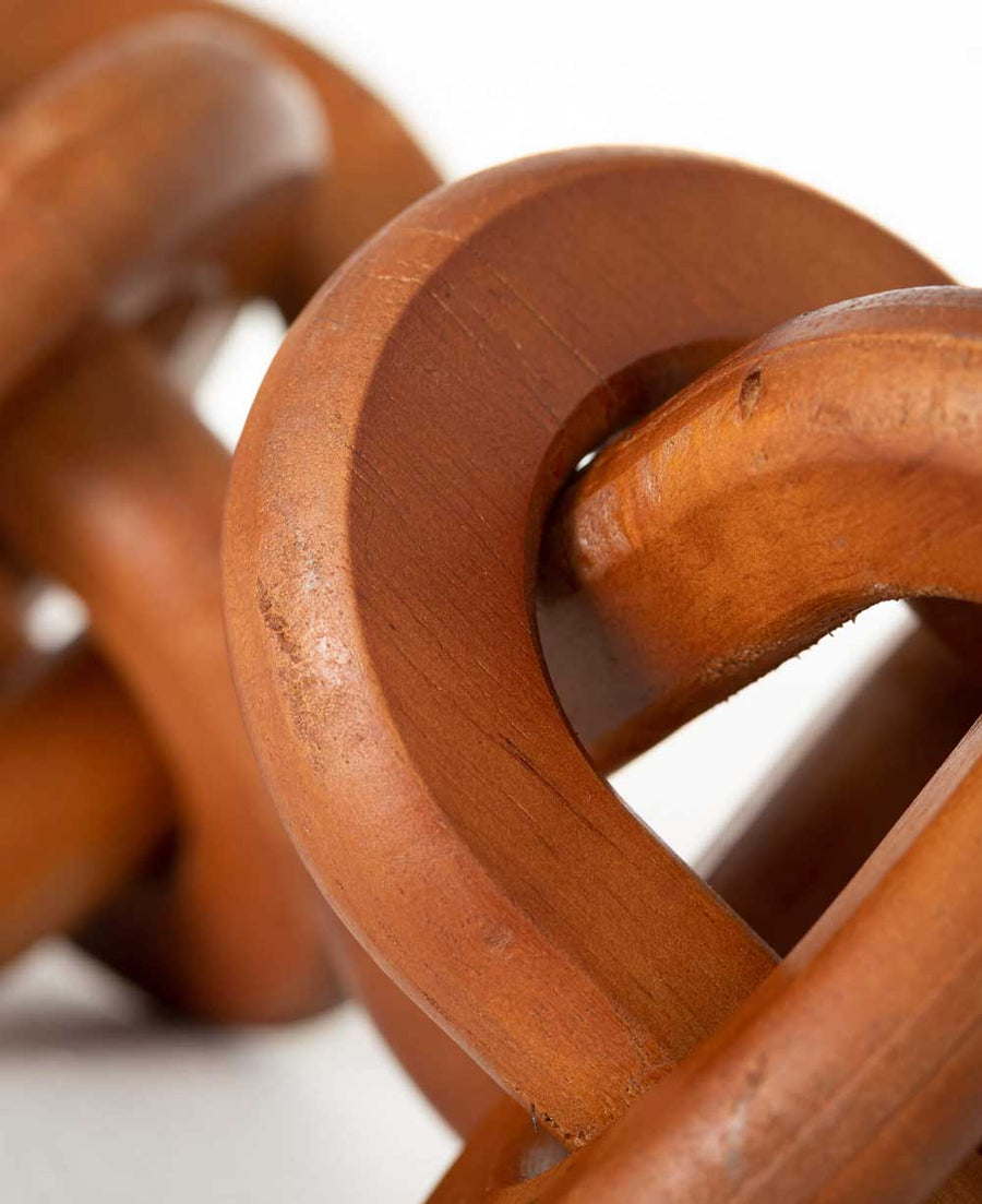 Wooden Infinity Knot Decorative Set – Modern Sculptural Art for Home ...