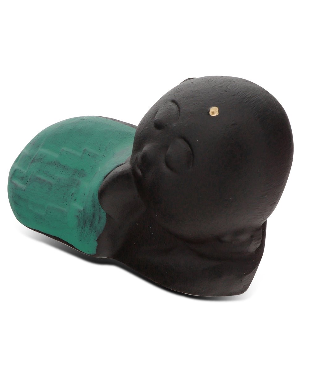 Cast Iron Resting Baby Jizo Statue, Made in Japan – Buddha Groove