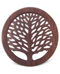 Fair Trade Tree of Life Rosewood Trivet or Wall Hanging – Buddha Groove