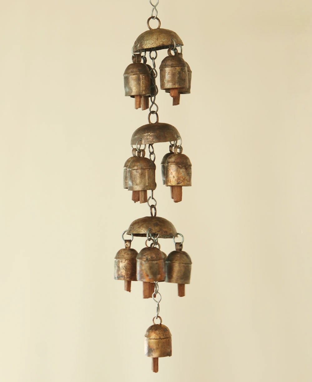 Fairtrade Traditional Triple Layered Bell Hanging Chime – Buddha Groove