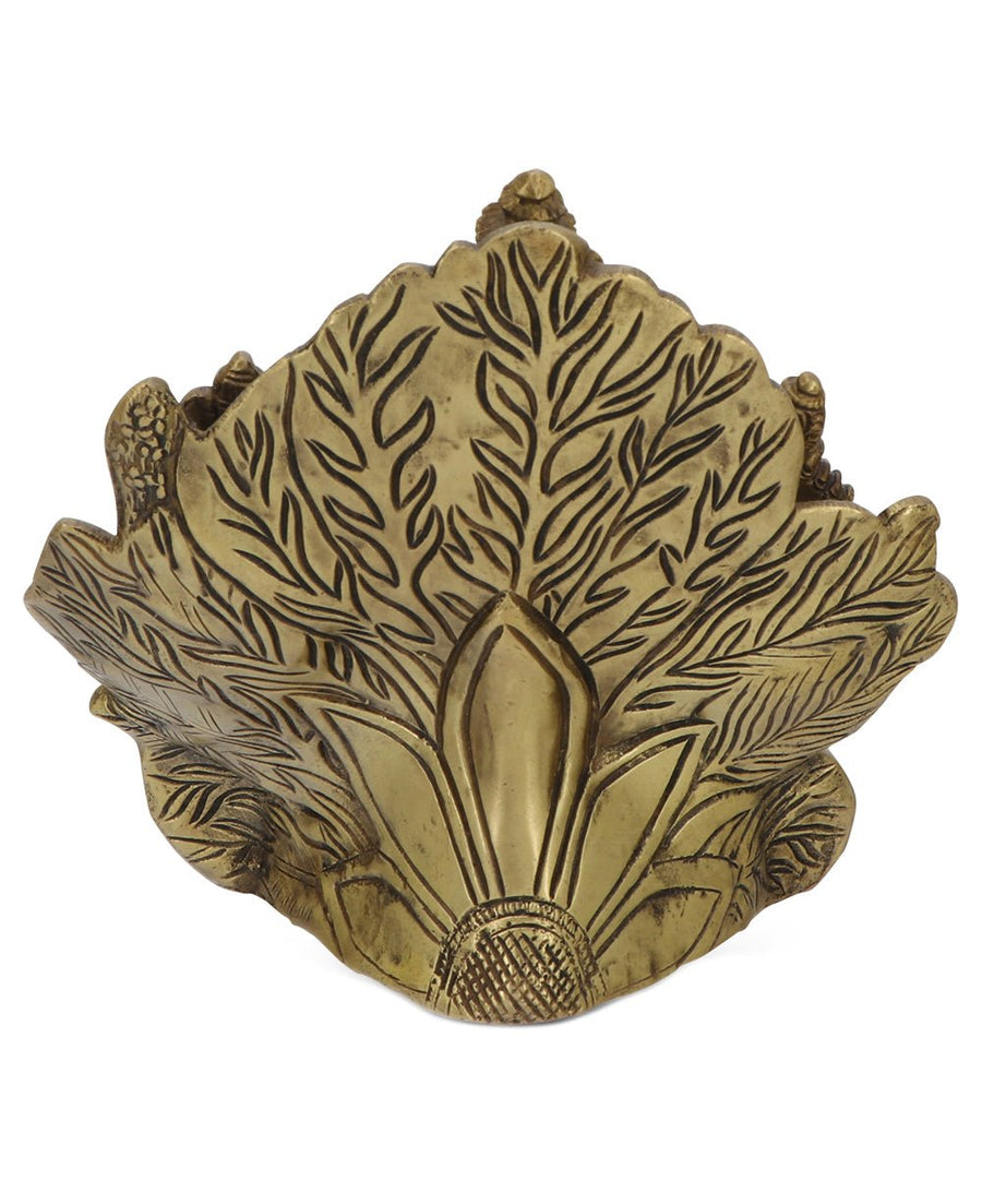 Ganesh Statue on Leaf Throne – Buddha Groove